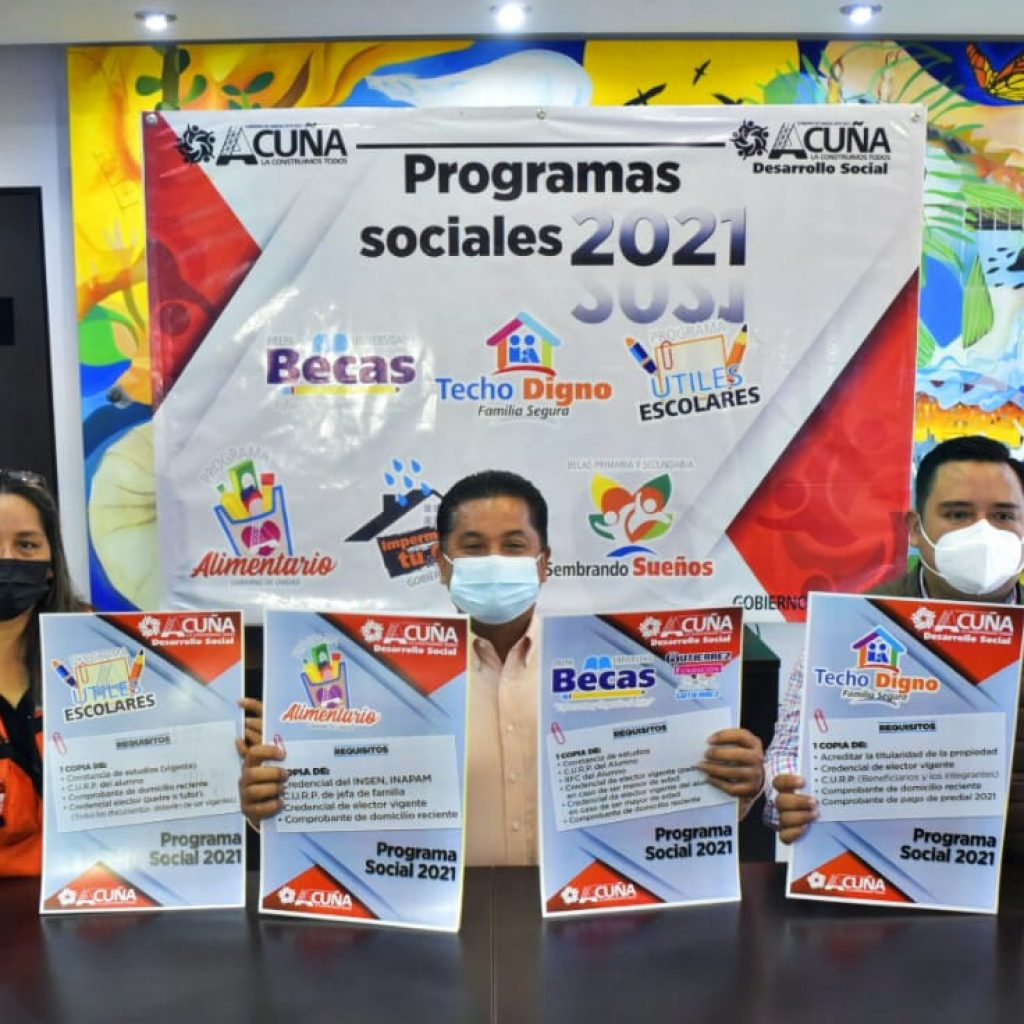 ABREN REGISTRO PARA 6 PROGRAMAS DE DESARROLLO SOCIAL MUNICIPAL
