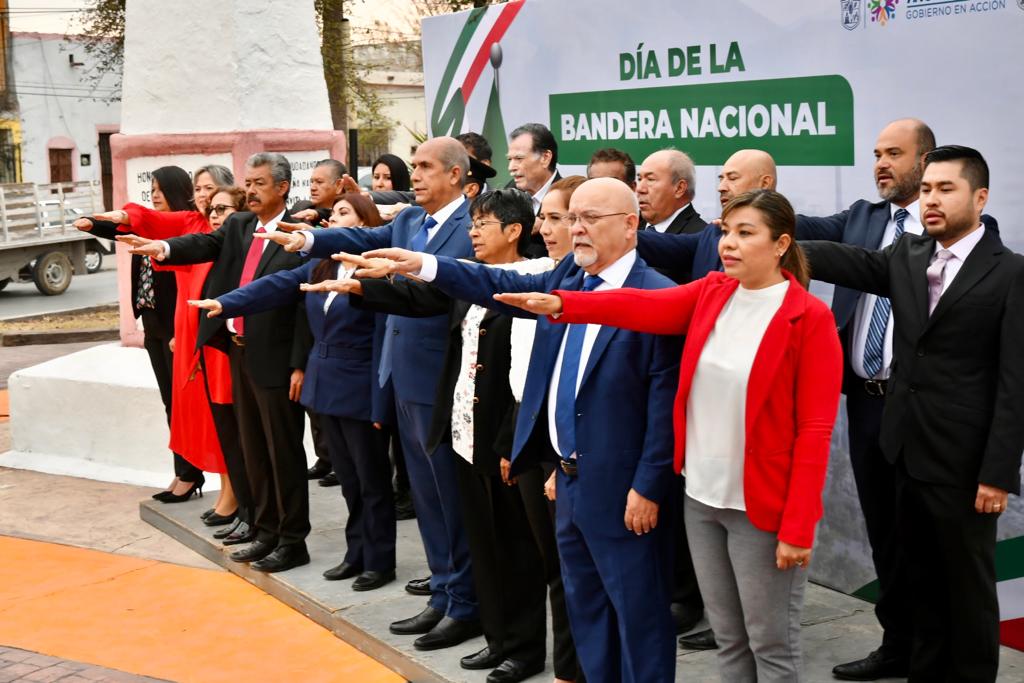 AUTORIDADES CONMEMORAN EL 202 ANIVERSARIO DE LA BANDERA DE MÉXICO
