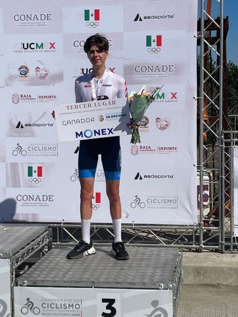 CONQUISTA ÁNGEL ARMENDÁRIZ BRONCE EN NACIONAL DE CICLISMO DE RUTA